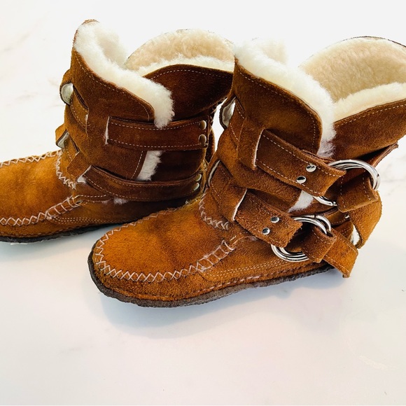 Quoddy | Shoes | Quoddy Maine Shearling Womens Sheepskin Suede Leather ...